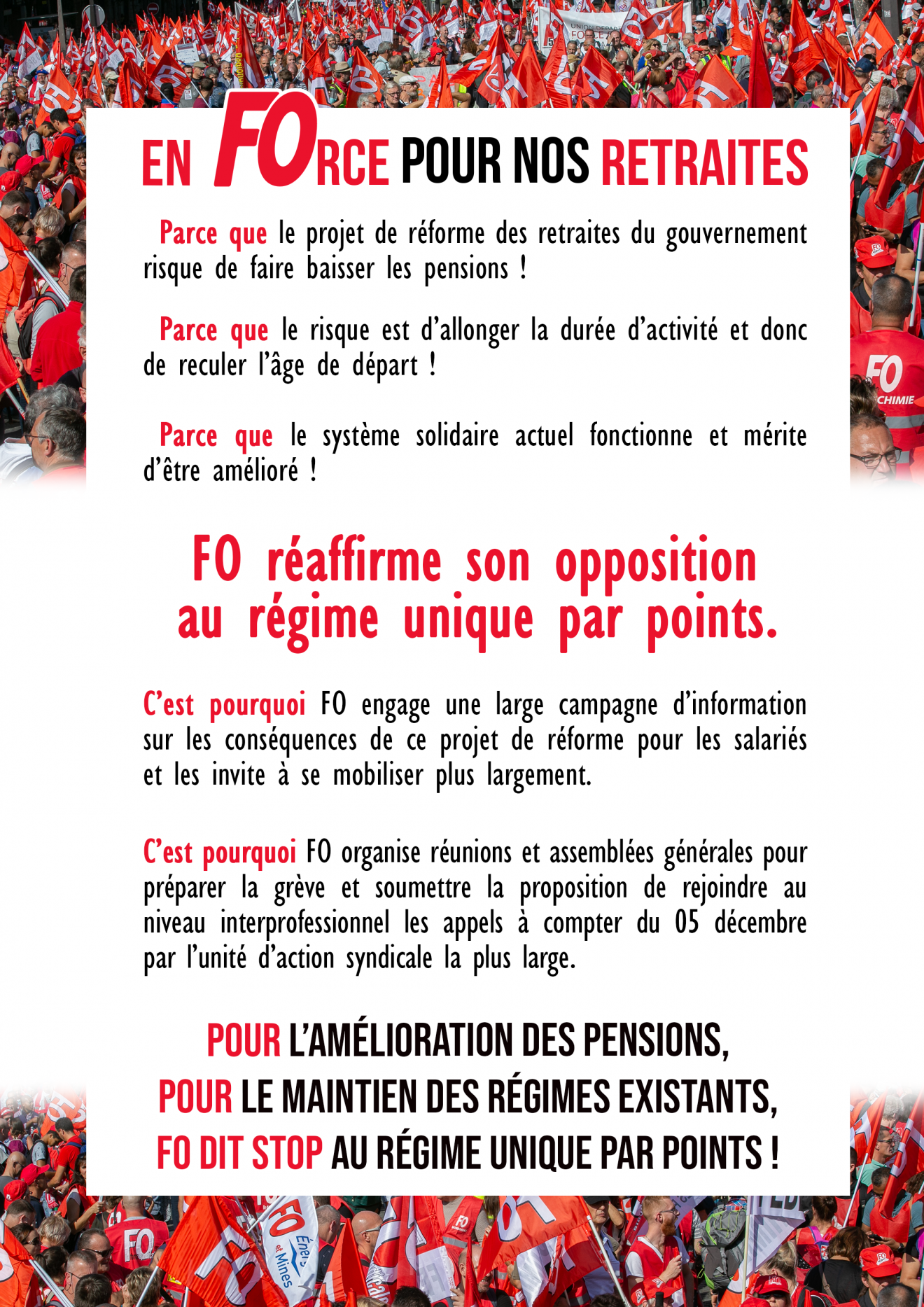 En FOrce pour nos retraites - FGTA FO